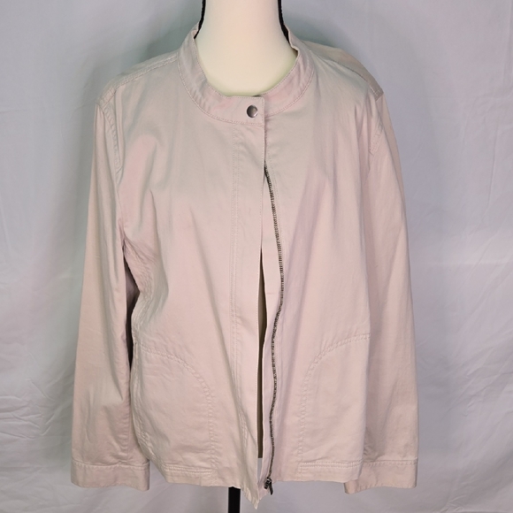 J. Jill | Jackets & Coats | J Jill Lightweight Cream Jacket | Poshmark